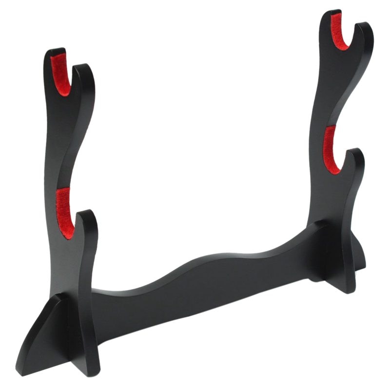 2- laags katana samurai zwaard houder zwarte beuge... – Grandado