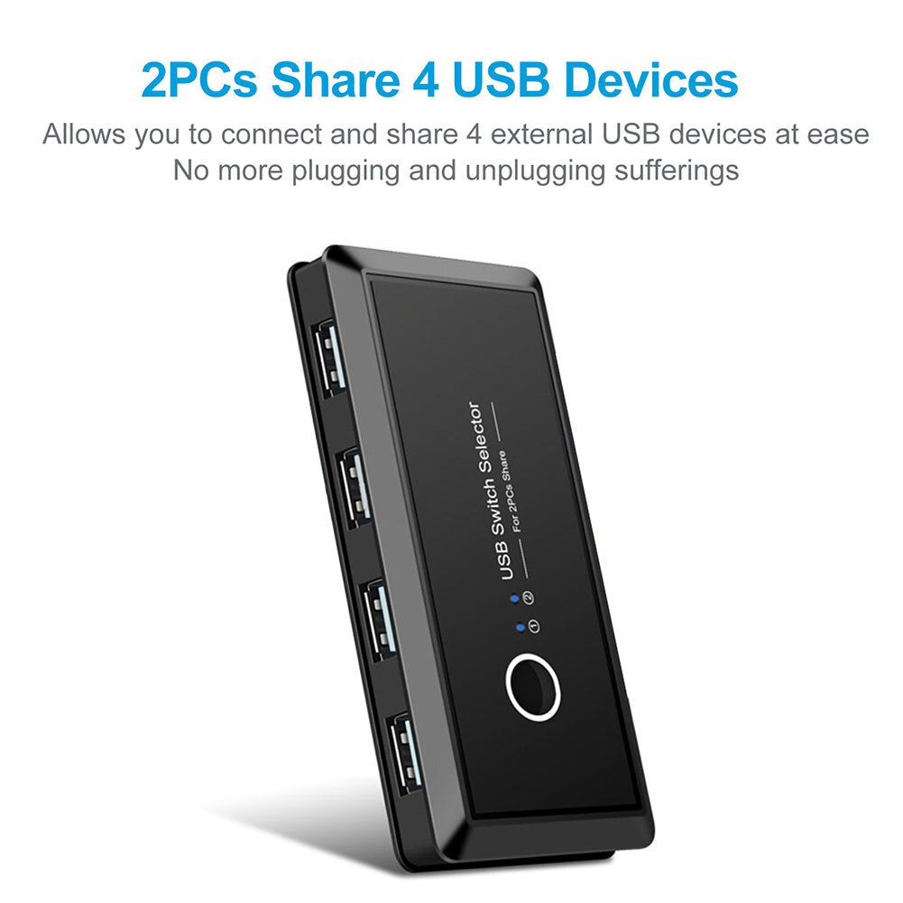 Interruptor USB VGA caja divisora 2 en 4 salida US... – Grandado