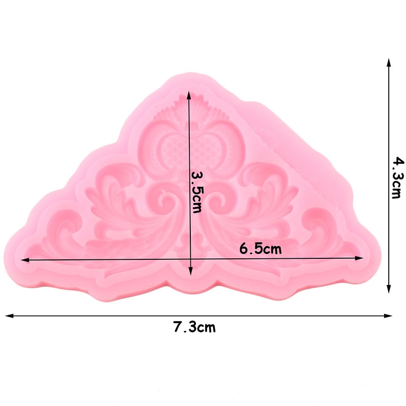 Baroque Scroll Relief Border Silicone Mold 3D Fram... – Grandado