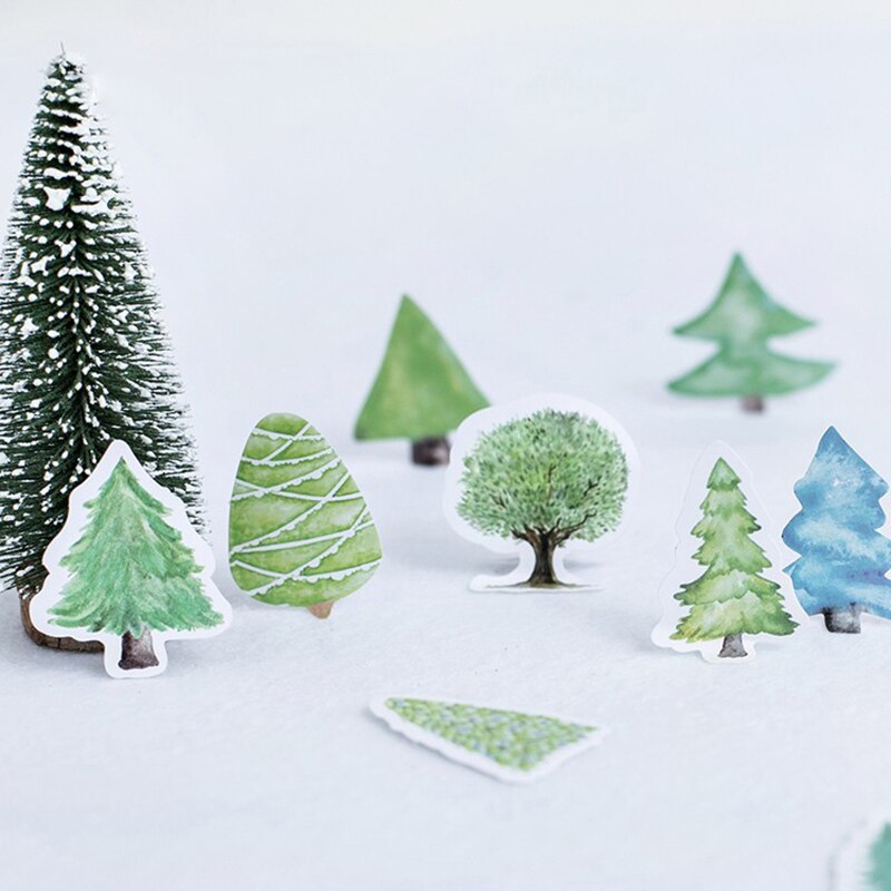 46pcs/box Forest Trees Stickers Diary Planner Note... – Vicedeal