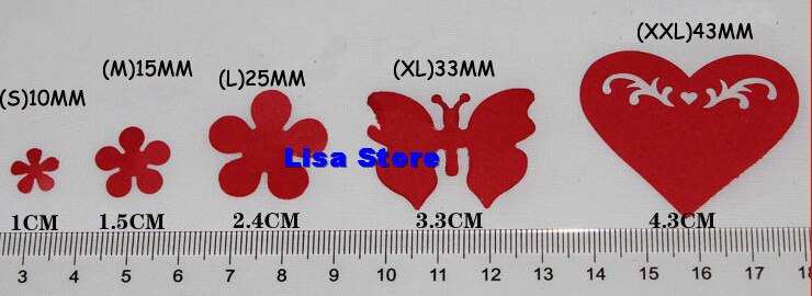 Free Ship 1pc Large 25MM Mixed Mini DIY Paper Shap... – Grandado