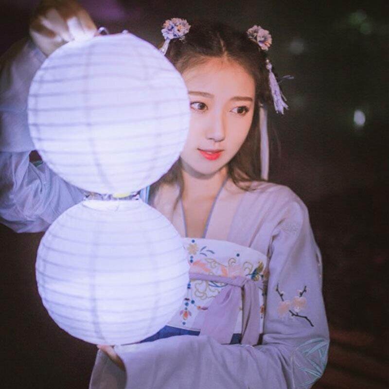 White Color Chinese Paper Lanterns 15/20/25/30/ fo... – Grandado