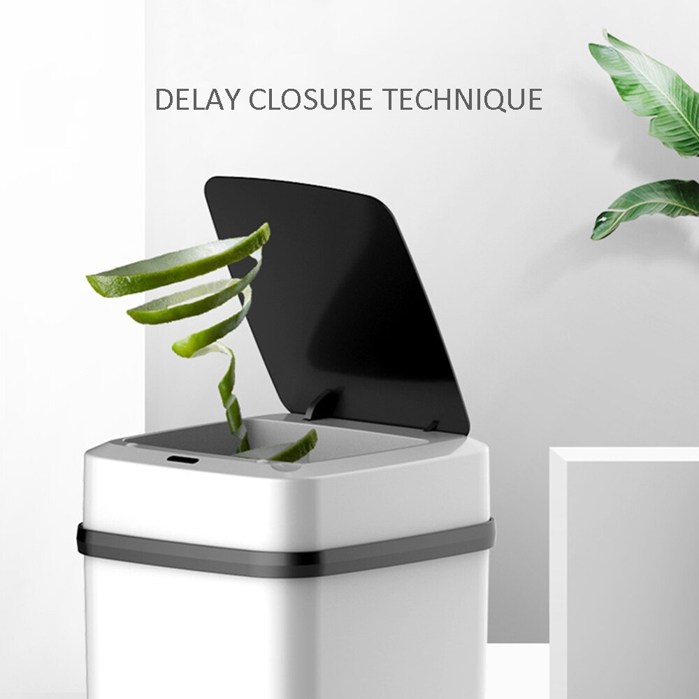 Automatic Touchless Kitchen Trash Can Wide Opening... – Grandado