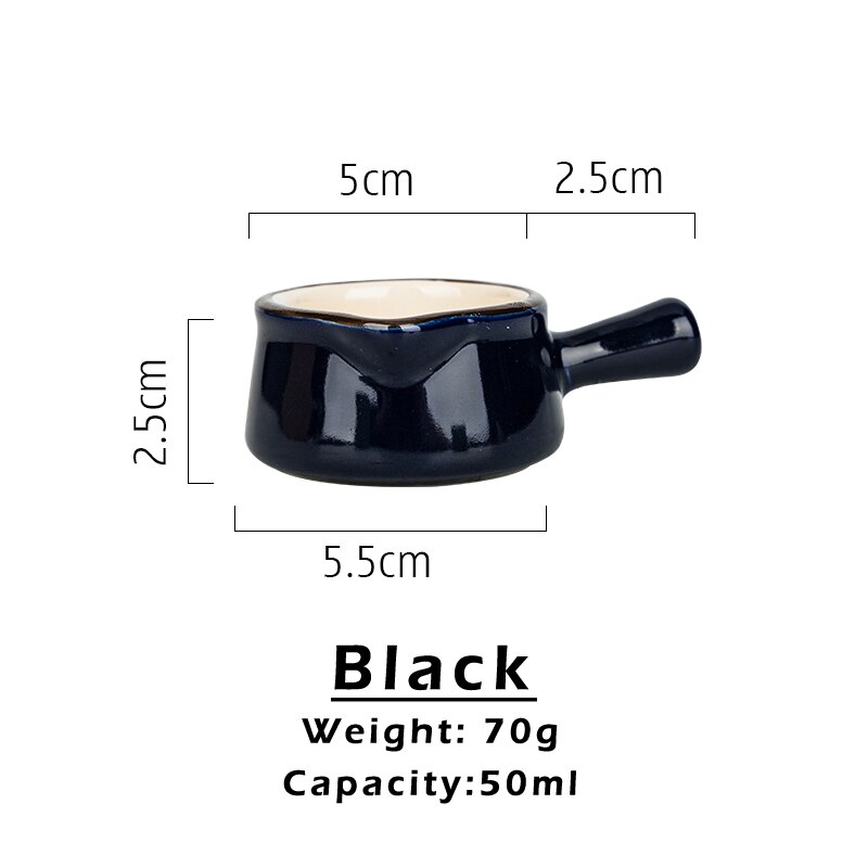50/60ml Simple Ceramic Milk Jugs Handle Porcelain ... – Grandado