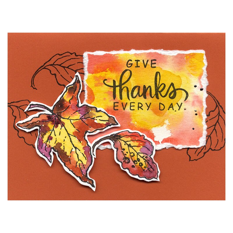 Autumn Leaves Clear Stamps DIY Stencil For Scrapbo... – Grandado