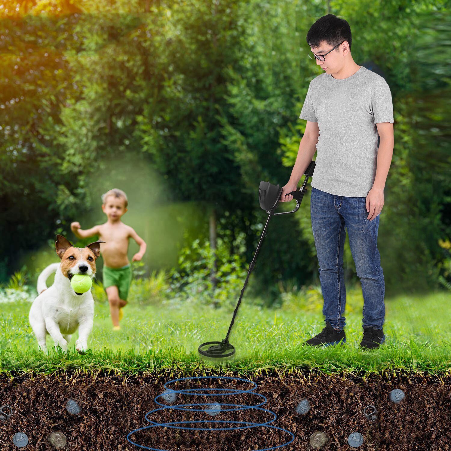 Beginner Underground Metal Detector Gold Detectors... – Grandado