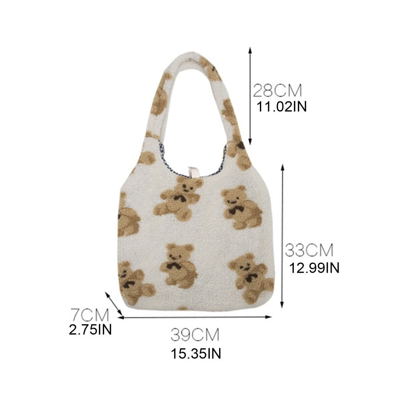 Women Lamb Shoulder Bag Simple Canvas Handbag Tote – Vicedeal