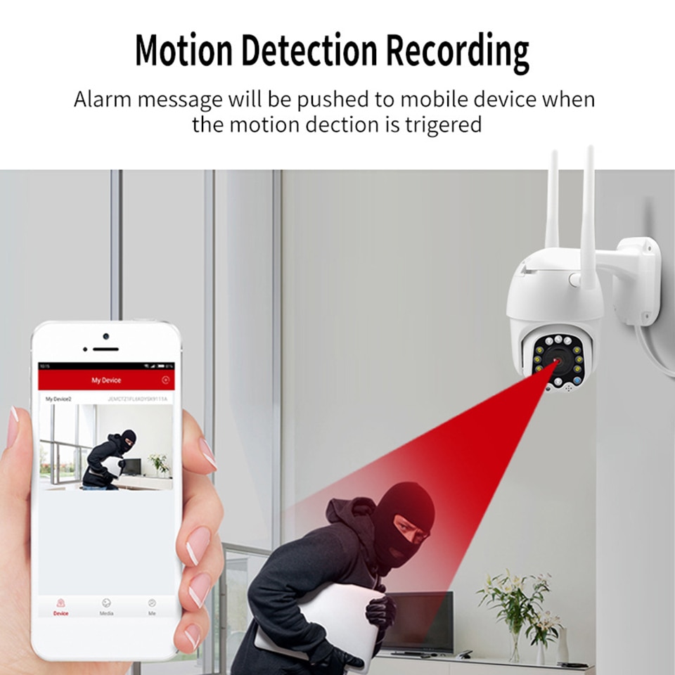 1080P PTZ IP Camera Wifi Outdoor Speed Dome Waterp... – Grandado