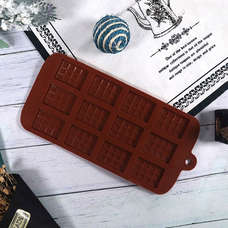 12 Cell Cavity Mini Chocolate Bar Candy Silicone M... – Grandado