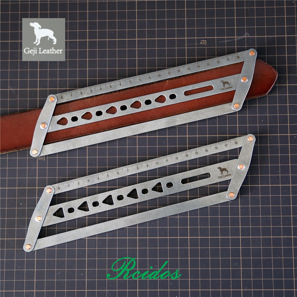 RCIDOS Geji Manual leather auxiliary ruler,belt po... – Vicedeal