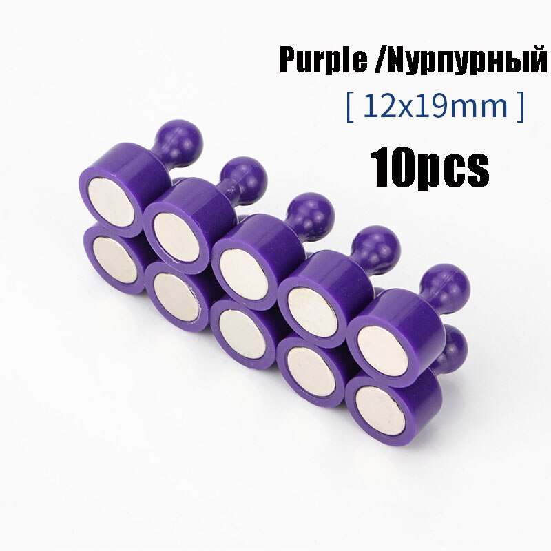 12 x 19mm Colored Strong Magnets Noticeboard Thumb... – Grandado