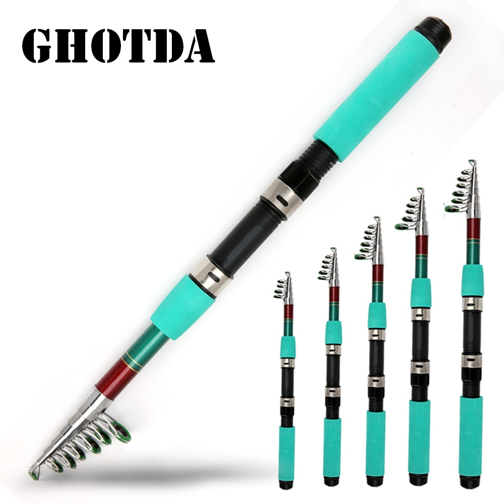 GHOTDA Short Telescopic Fishing Rod Glass Fiber 1.... – Grandado