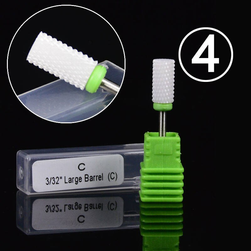 LCJ High-End Ceramic Nail Drill Bit Nail File 3/32... – Grandado
