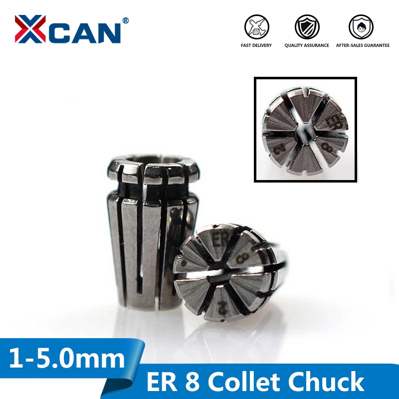 Xcan 1/2/3/4/5Mm ER8 Lente Collet Chucks Gereedsch... – Vicedeal