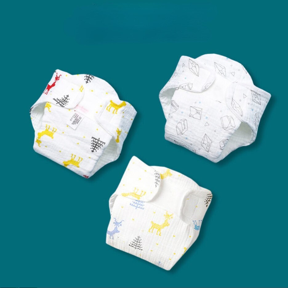 2PCS/lot Baby All In One Cloth Diaper Cotton Gauze... – Grandado