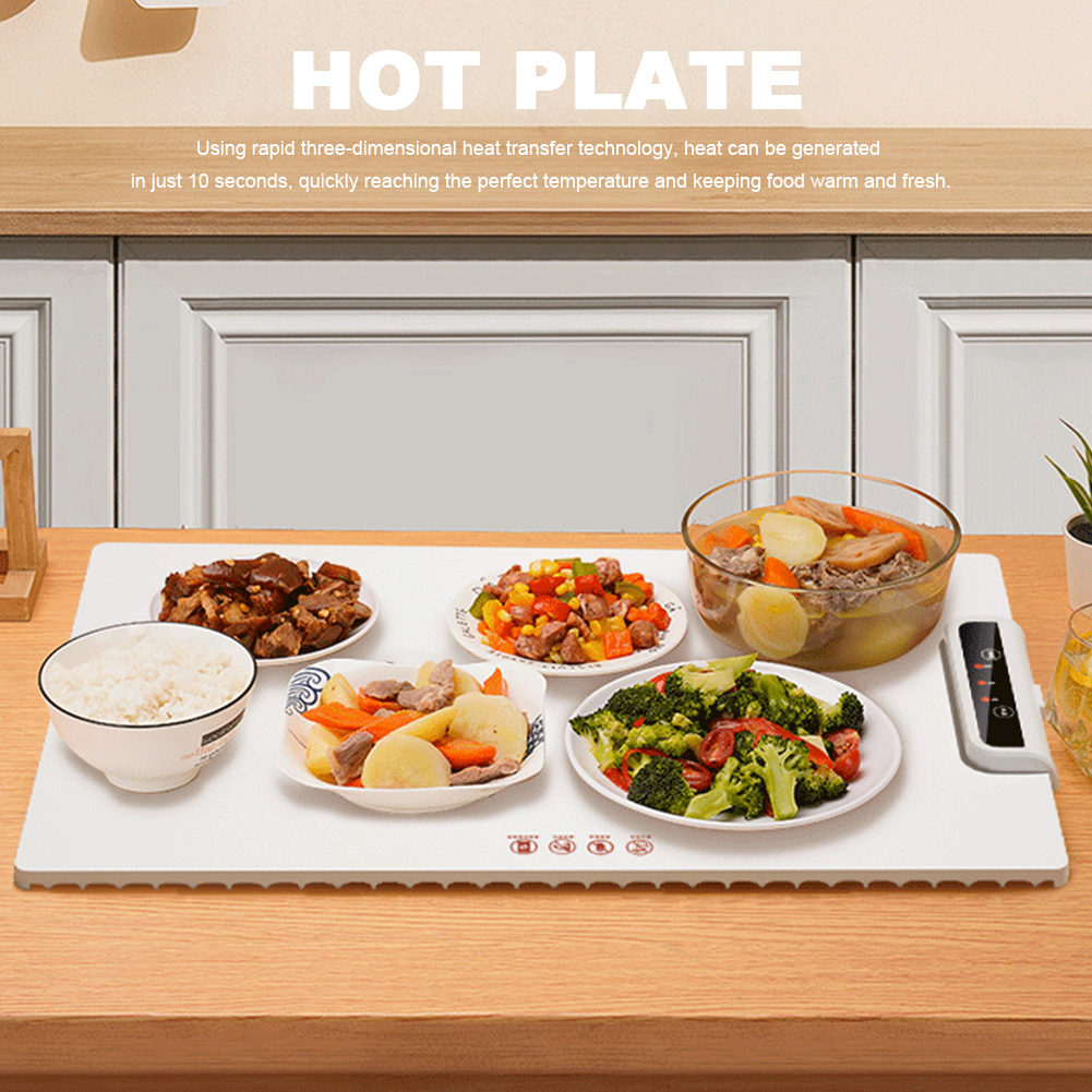 Electric Warming Tray with Adjustable Temperature ... – Grandado