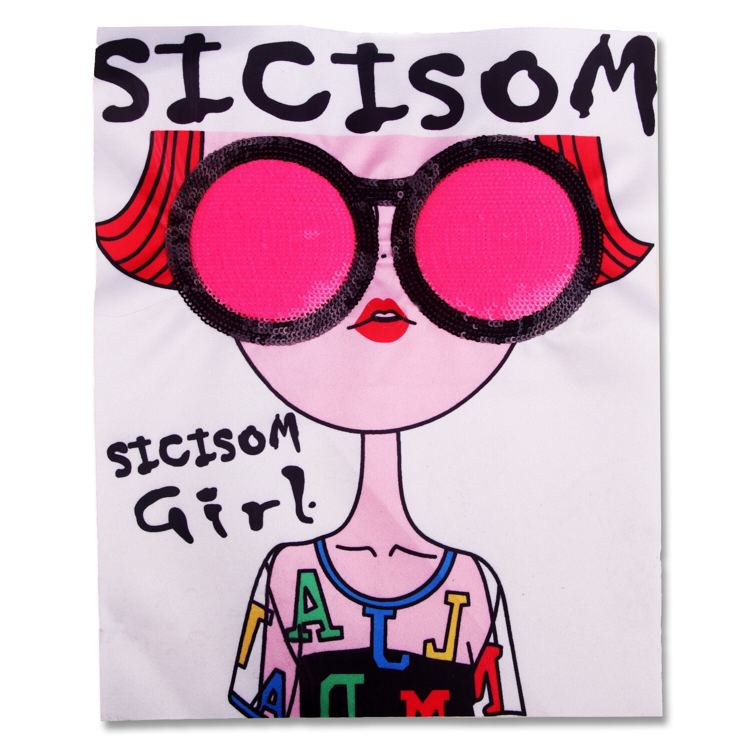 Parches Afdrukken Nagel Parel Meisje Engels Brief ... – Grandado