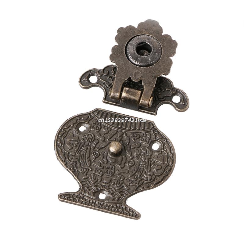 Antique Bronze Hasp Latch Jewelry Wooden Box Mini ... – Grandado