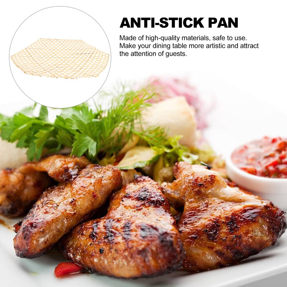 6pcs Cooking Bamboo Mats Liners Mesh Mats Bamboo F... – Grandado