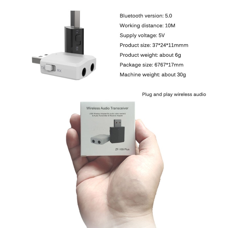 Bluetooth 5.0 Audio Receiver Transmitter 3 IN 1 Mi... – Grandado