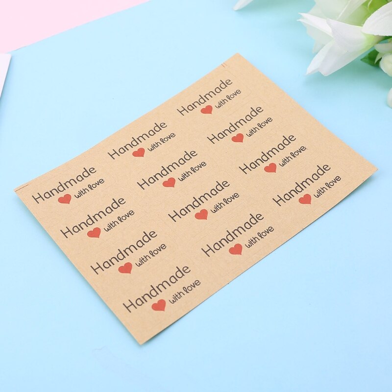 120x Vintage Handgemaakt Met Liefde Pakket Label K... – Grandado
