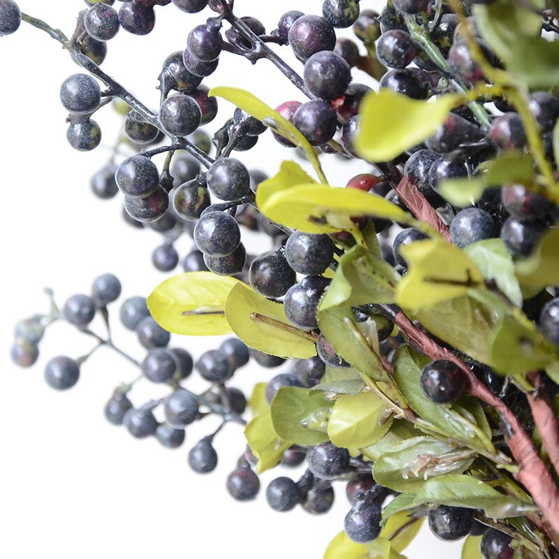 4 Branches Blueberry Artificial Fruit DIY Cranberr... – Grandado