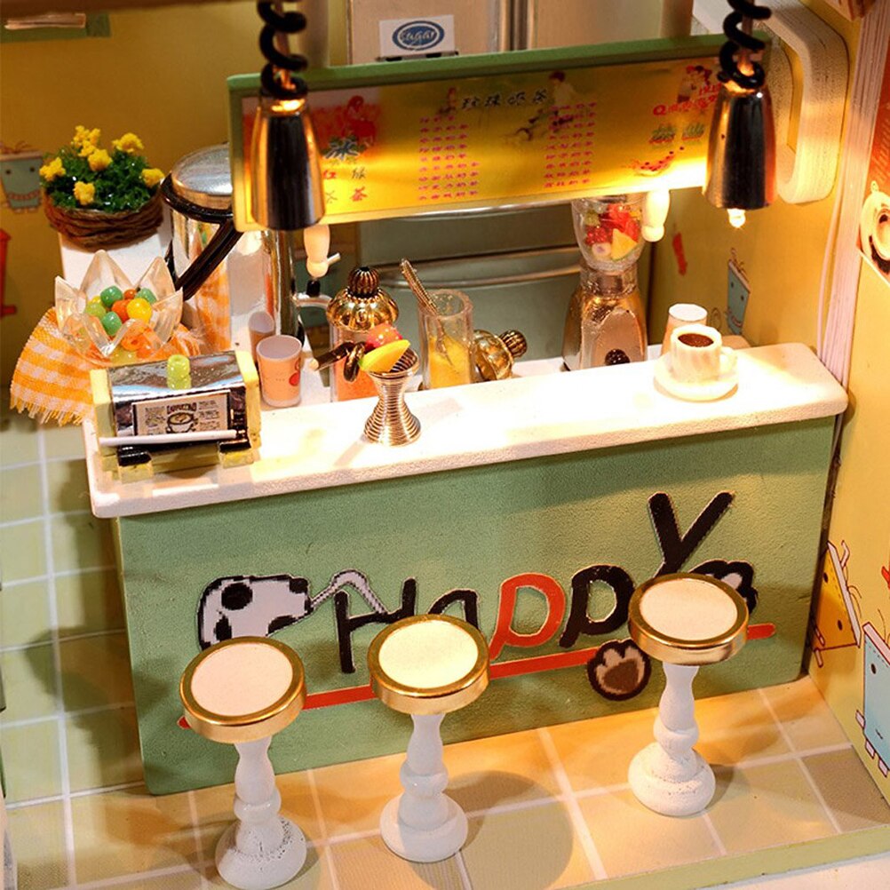 Wood Mini House Miniature Kit DIY House Room With ... – Grandado