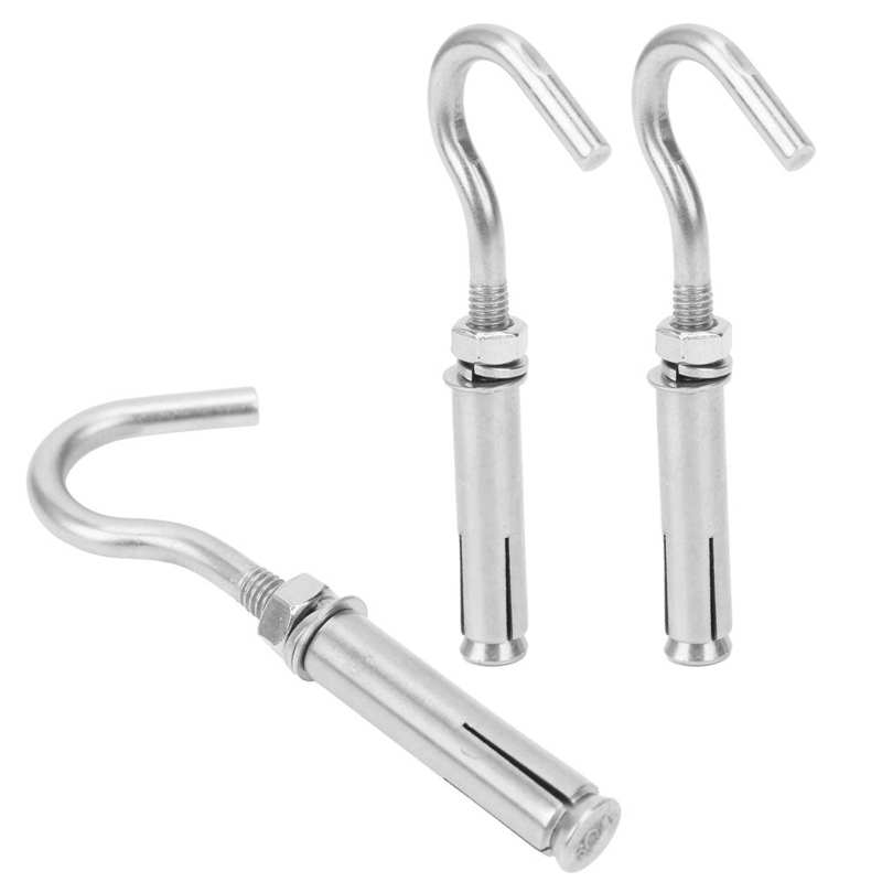 M6 Expansion Screw Hook Stainless Steel Wall Concr... – Vicedeal