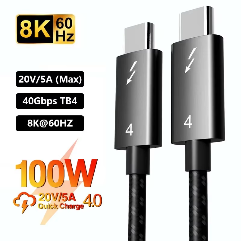 Thunderbolt 4 type c 40 gbps usb 4 koaksialkabel ... – Vicedeal