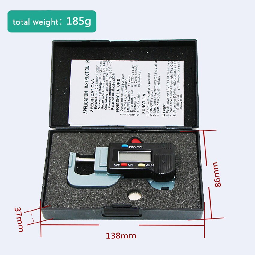 Precision Digital Lateral Thickness Gauge Measurin... – Grandado
