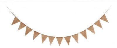 Jute Burlap Bunting Rustic Just Married Mr Mrs Wed... – Grandado