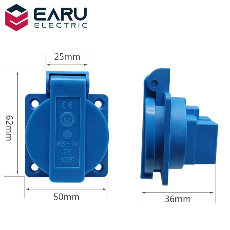 16A EU Standard Waterproof Socket Industrial House... – Vicedeal