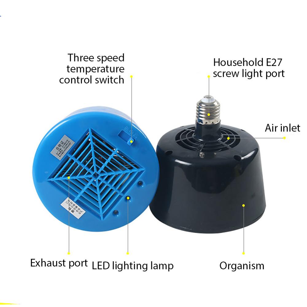 Pet Warmte Lamp met Warm Fan LED Verlichting Licht... – Grandado