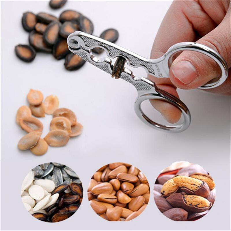 Melon Seed Plier Scissor Nut Cracker Opener Nutcra... – Grandado