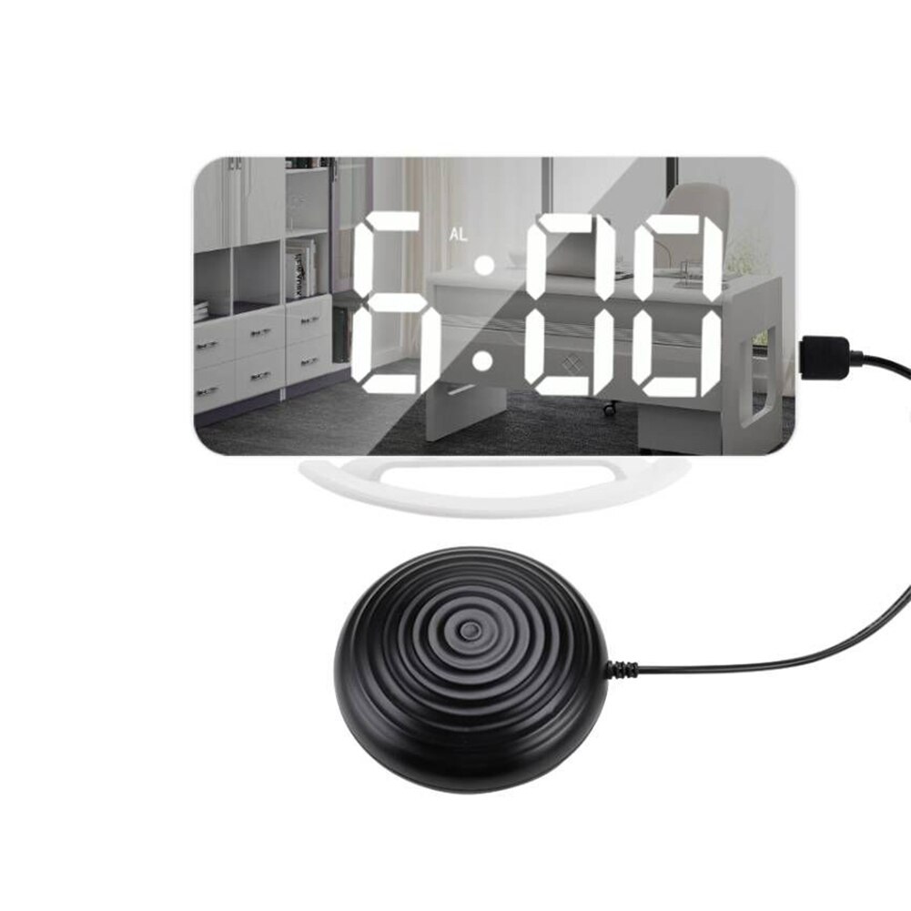 Electronic Digital Alarm Clock 2 USB Ports LED Mir... – Vicedeal