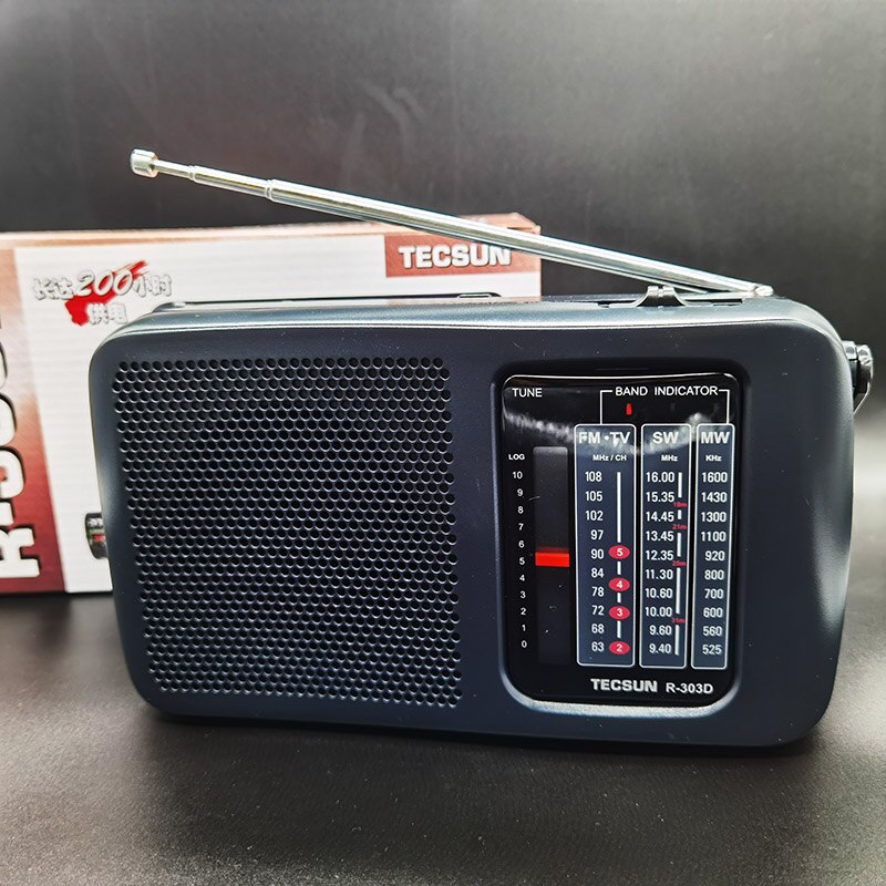 100% Brand Tecsun R-303D Radio FM/SW/MW/TV Sound R... – Grandado