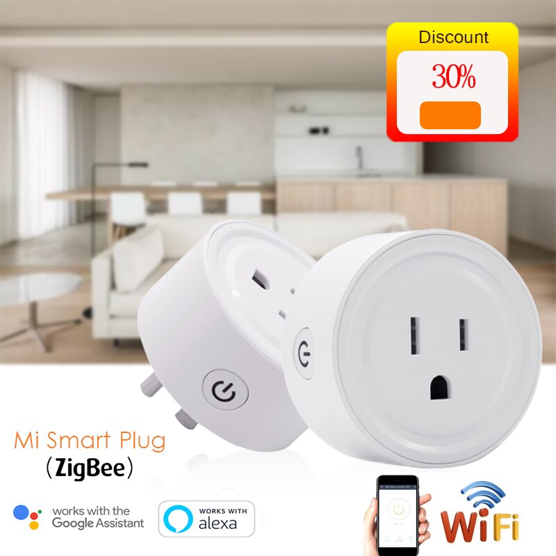 Smart Plug WiFi Socket EU 10A Power Socket Monitor... – Grandado