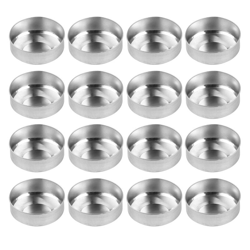 100pcs Aluminum Tea Light Tins Tea Light Empty Cas... – Grandado