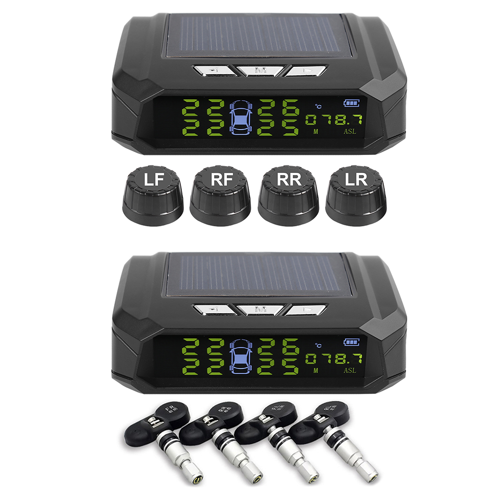 Solar Car TPMS 4 Sensors Internal/External Large-c... – Grandado
