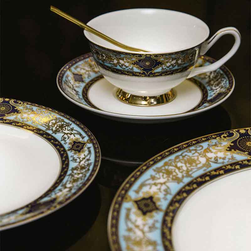 European Style Ceramic Dish Set Court Stylebone Ch... – Grandado
