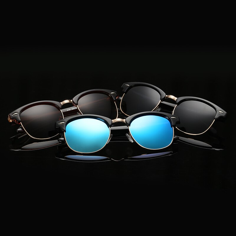 Semi Rimless Polarized Sunglasses Men Women Brand ... – Vicedeal