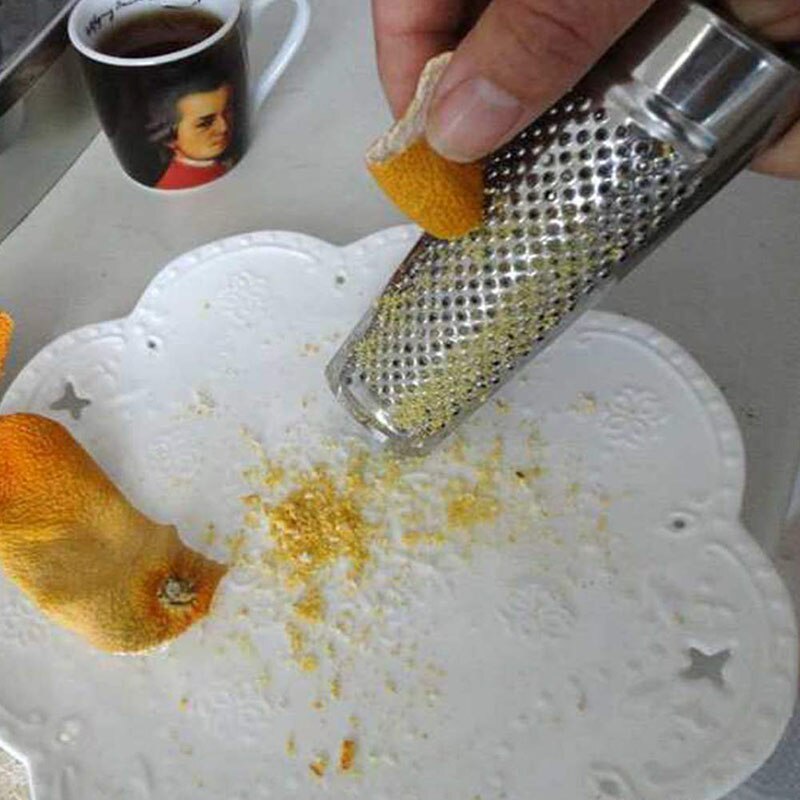 Rallador de ajo y jengibre-Práctico rallador de nueces de acero ...