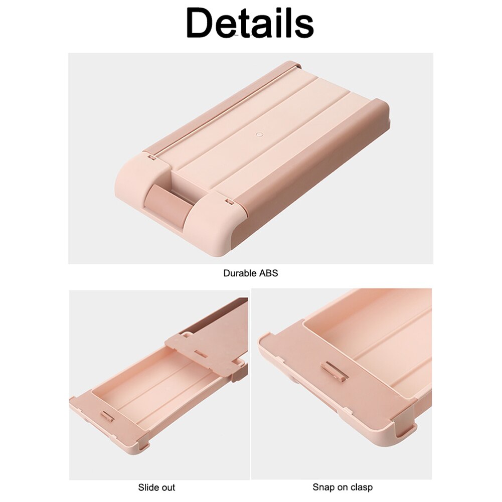Under Desk Drawer Self-Adhesive Hidden Table Box D... – Grandado
