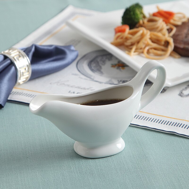 1 pcs 3 5 8 oz Silver Gravy Boats Beefsteak Gravy ... – Grandado