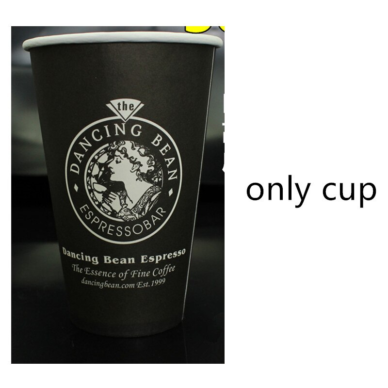 50pcs 300ml 400ml 500ml disposable paper cup black... – Vicedeal
