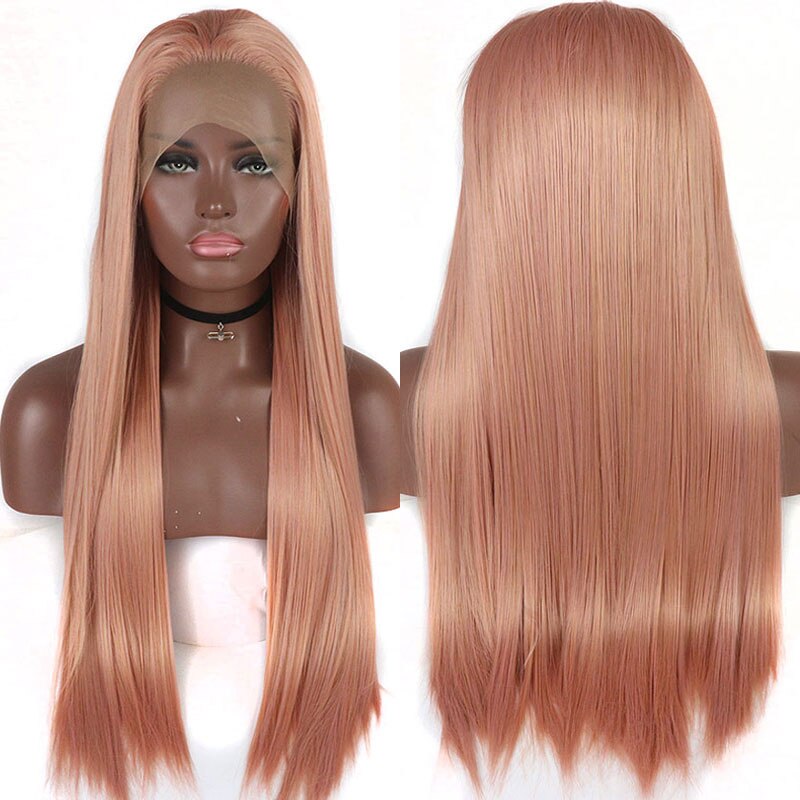 Bombshell Mix Rose Goud Roze Rechte Synthetische L... – Grandado