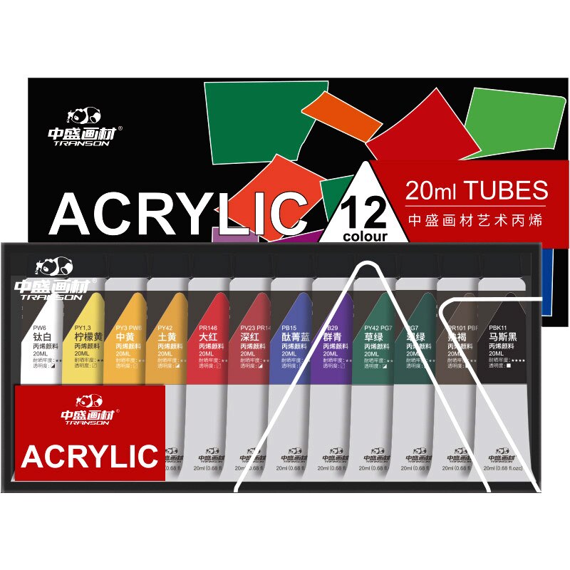 12/24 Colors/Set Acrylic Paint Color Set Acrylic P... – Vicedeal