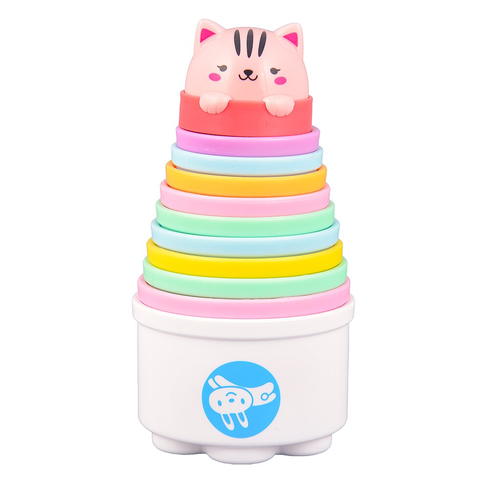 Funny Piles stack cup Toys Baby Cute Rainbow Stack... – Vicedeal