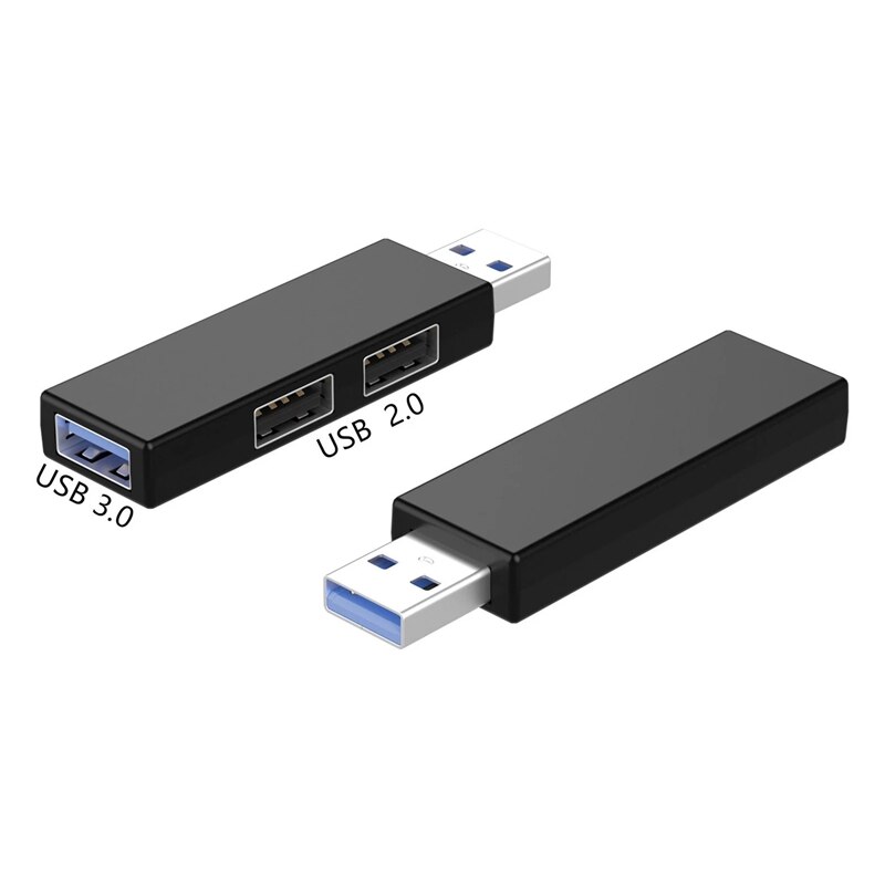 -USB Hub 3-Port USB 3.0 Mini Hub Splitter Cable Ad... – Grandado