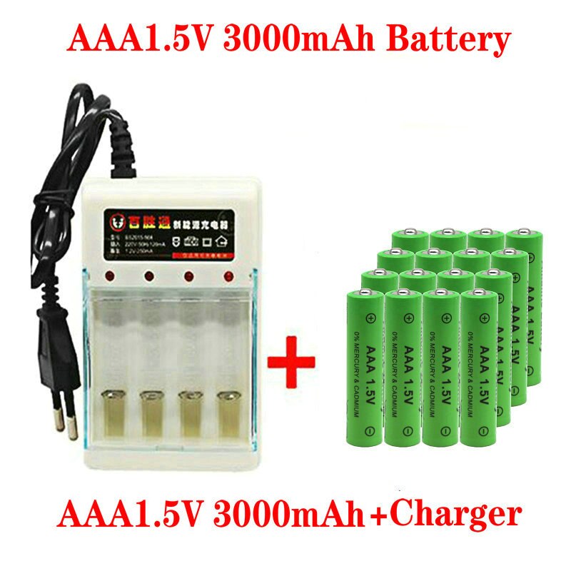 AAA 1.5V rechargeable battery 3000mAh Alkaline bat... – Vicedeal